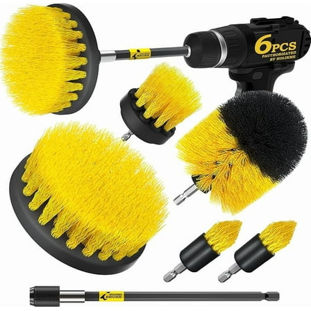 Shieldpro Drill Brush Attachment Set,Power Cleaning Scrub Brush,All ...