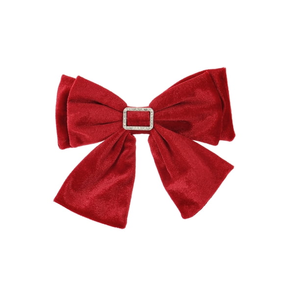Holilday Time Red Velvet Hair Bow, 1 Piece - Walmart.com