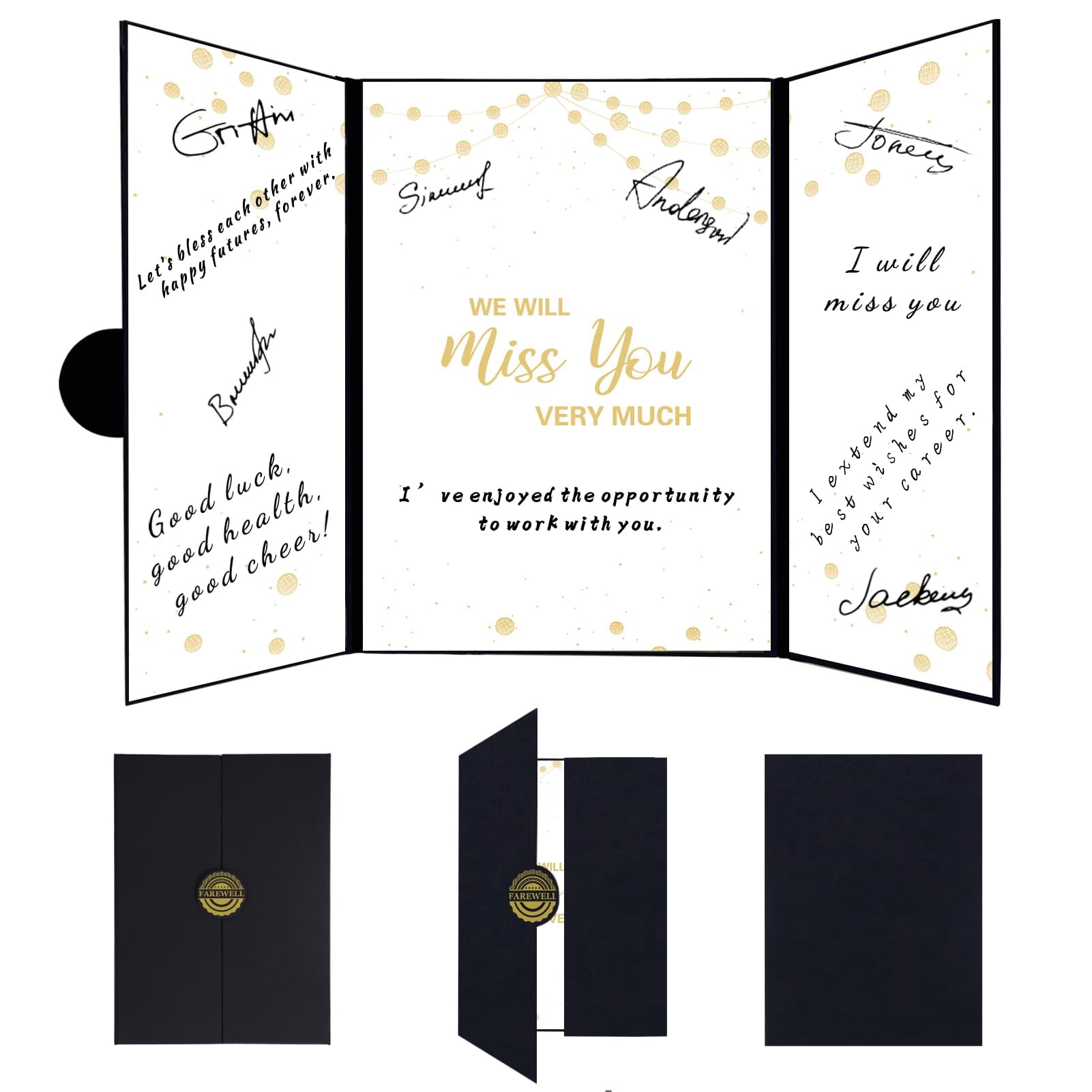 Holkcog Farewell Guest Book MMF7 Alternative Farewell Gifts for and ...