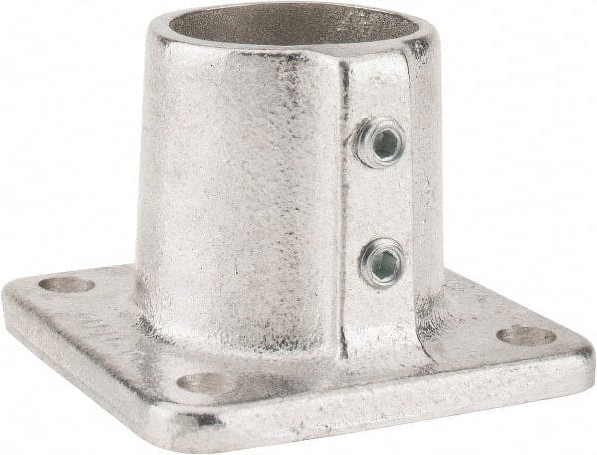 Hollaender 1-1/2" Pipe, Base Flange, Aluminum Alloy Flange Pipe Rail ...