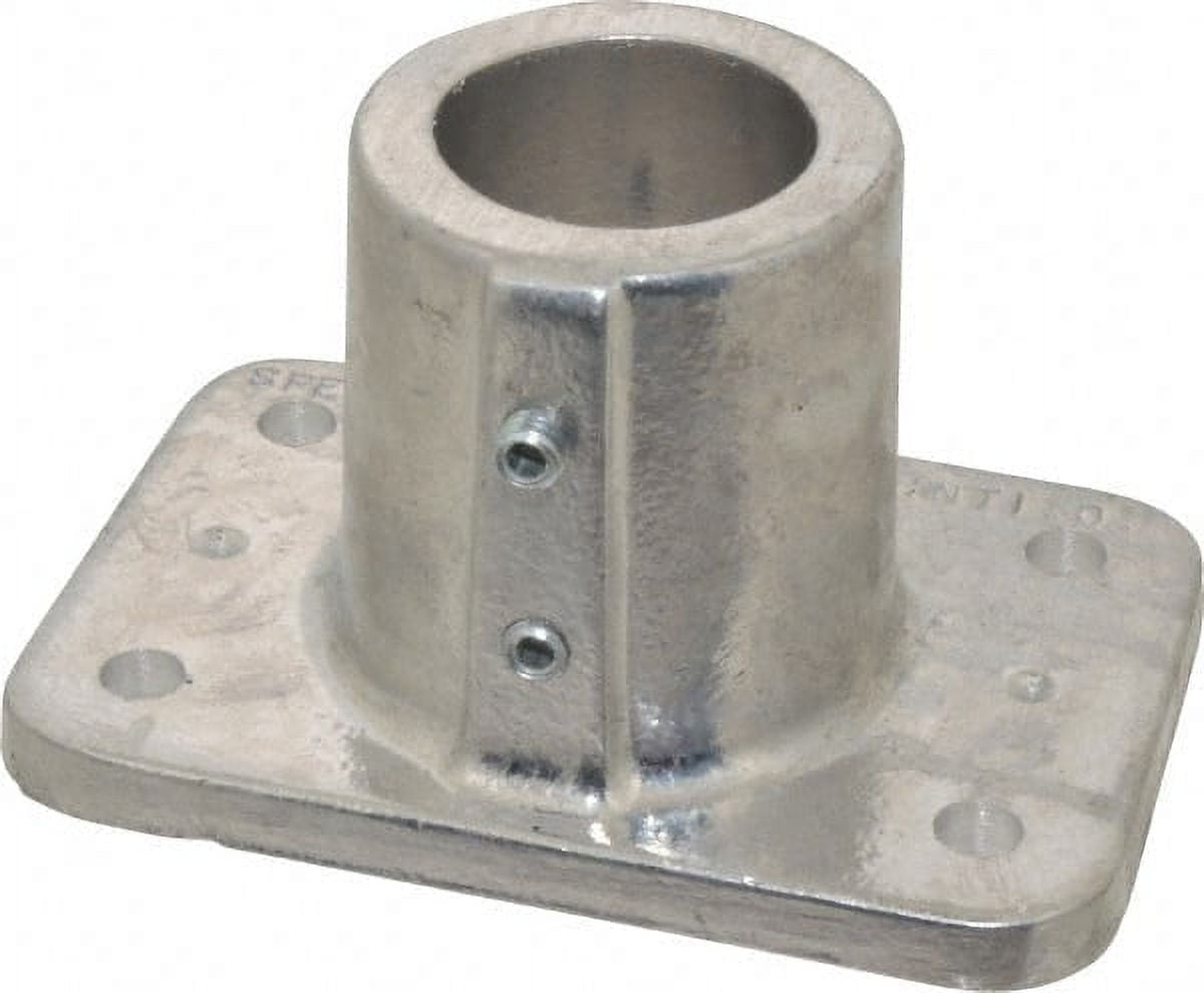 Hollaender 1-1/2" Pipe, Base Flange, Aluminum Alloy Flange Pipe Rail ...