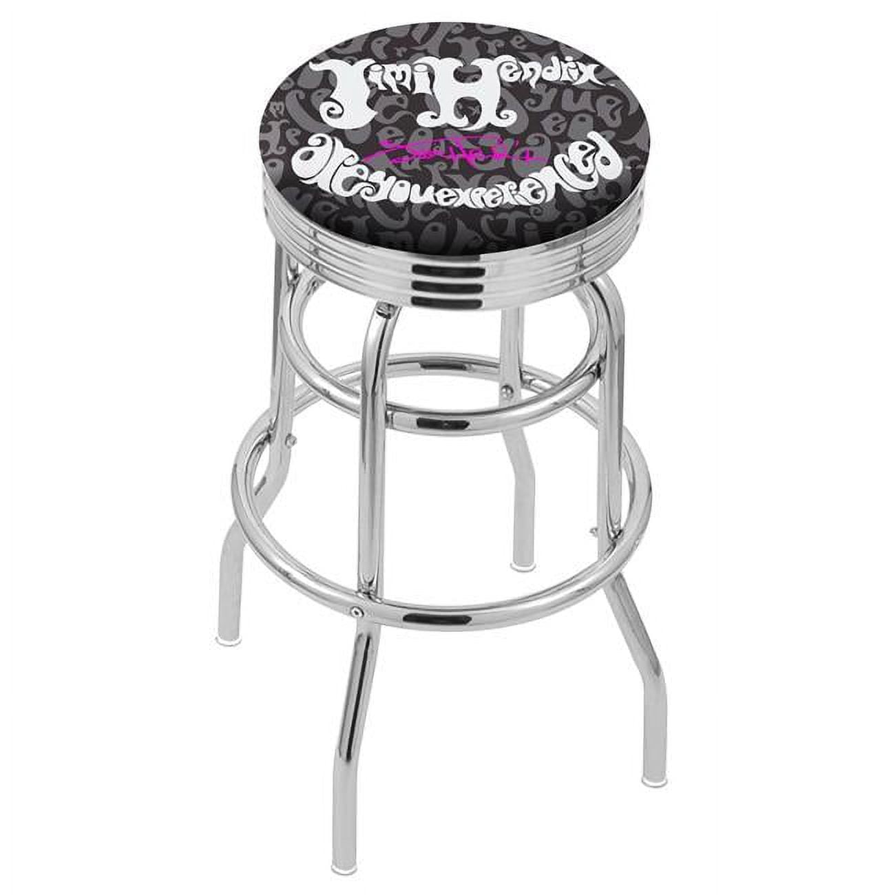 Holland Bar Stool 30 in. L7C3C - Chrome Double Ring Jimi Hendrix - AYE ...