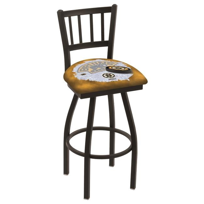 Holland Bar Stool 36 in. Boston Bar Stool with Bruins Logo Swivel Seat ...