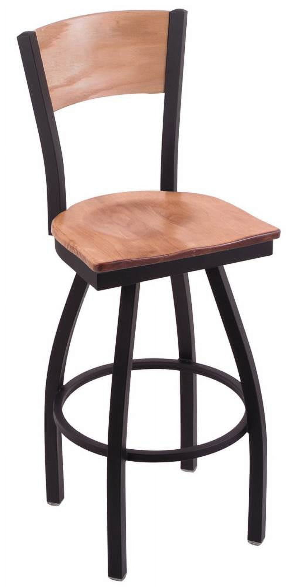Holland Bar Stool 36 in. L038 - Black Wrinkle DePaul Swivel Bar Stool ...
