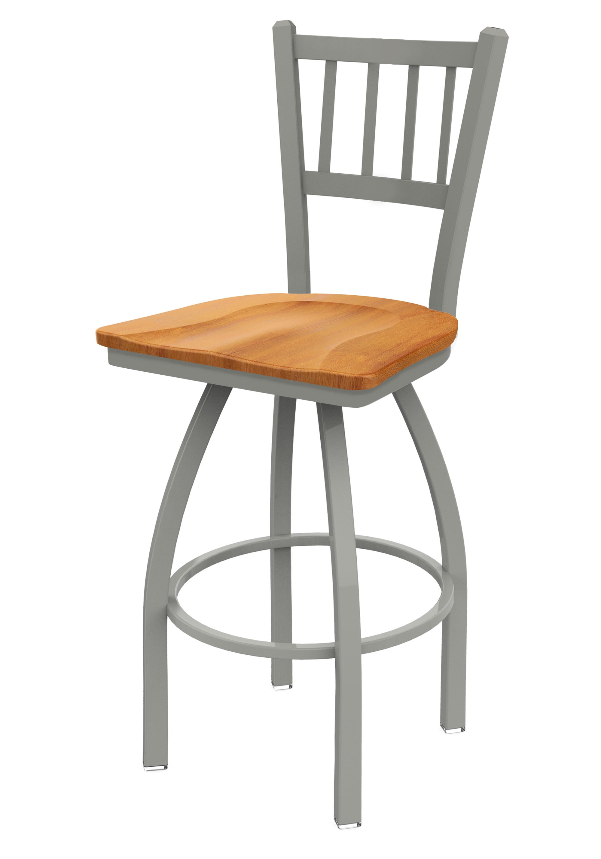 810 Contessa 25" Swivel Counter Stool with Anodized Nickel Finish and ...