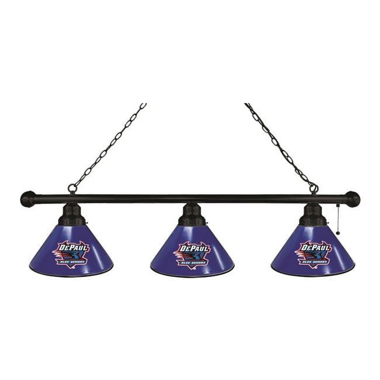 Holland Bar Stool Depaul Blue Demons 3 Shade Pool Billiard Light- Black ...