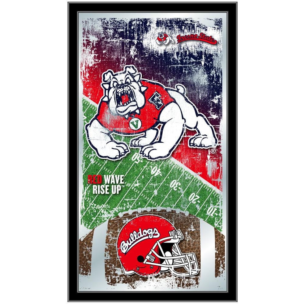 Holland Bar Stool Fresno State University 15" x 26" Football Mirror ...