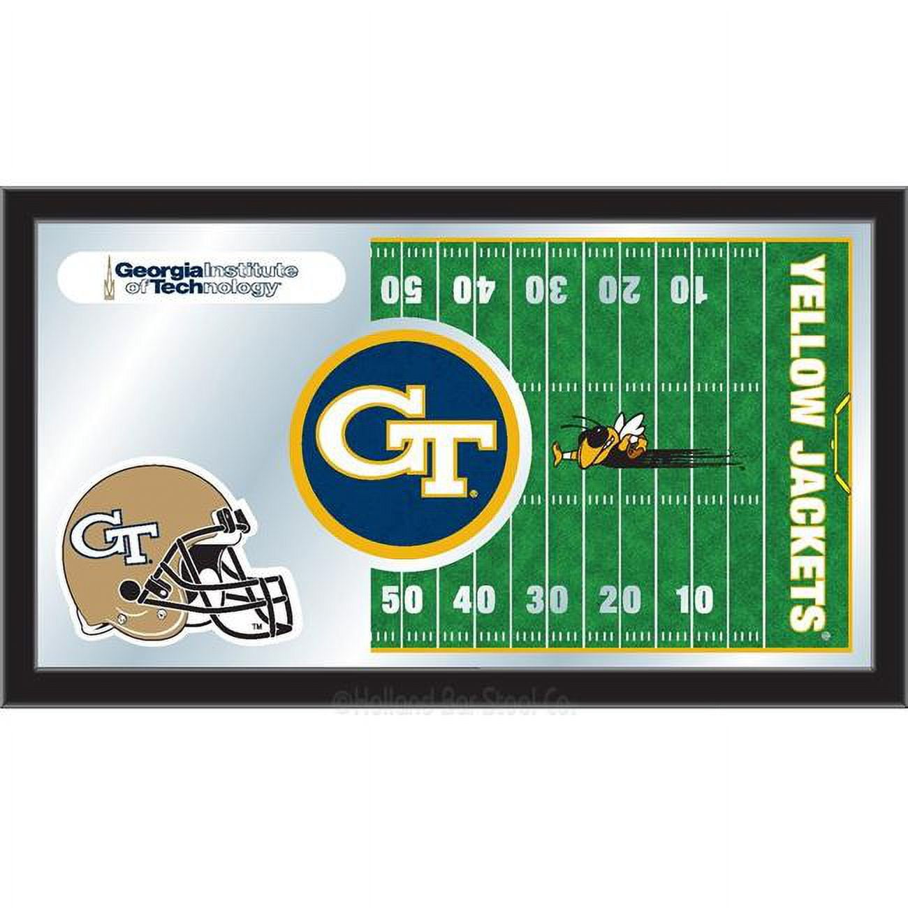 Holland Bar Stool Georgia Tech Football Mirror 15 x 26 in. - Walmart.com