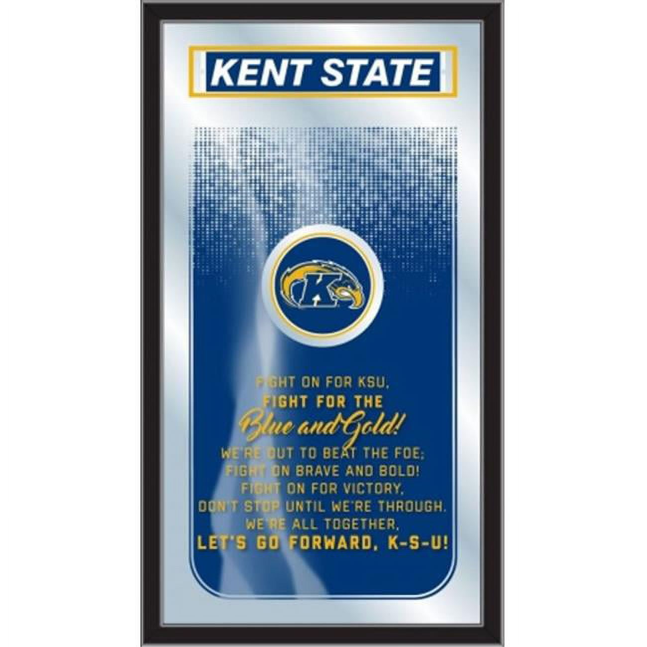Holland Bar Stool NCAA Kent State Fight Song Logo Mirror 26 x 15 in ...