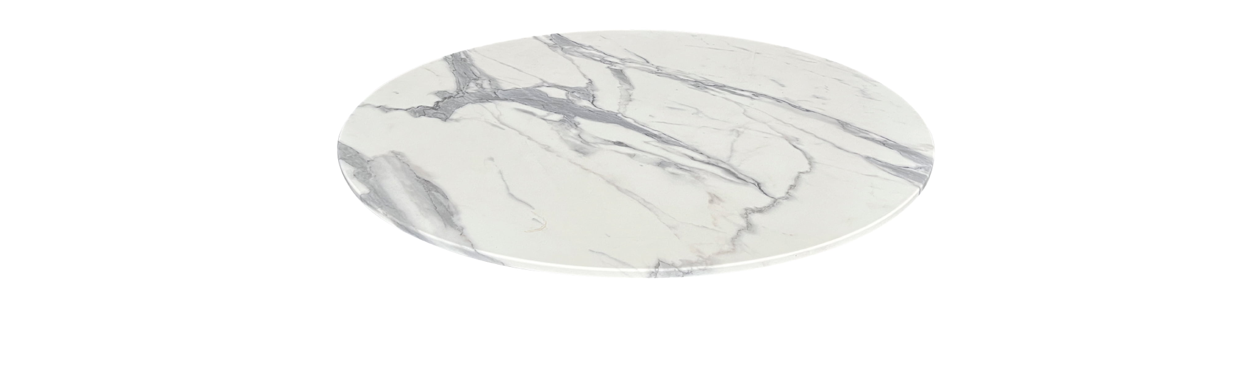 "Holland Bar Stool Co. 32"" White Marble EuroSlim Table Top, Indoor ...
