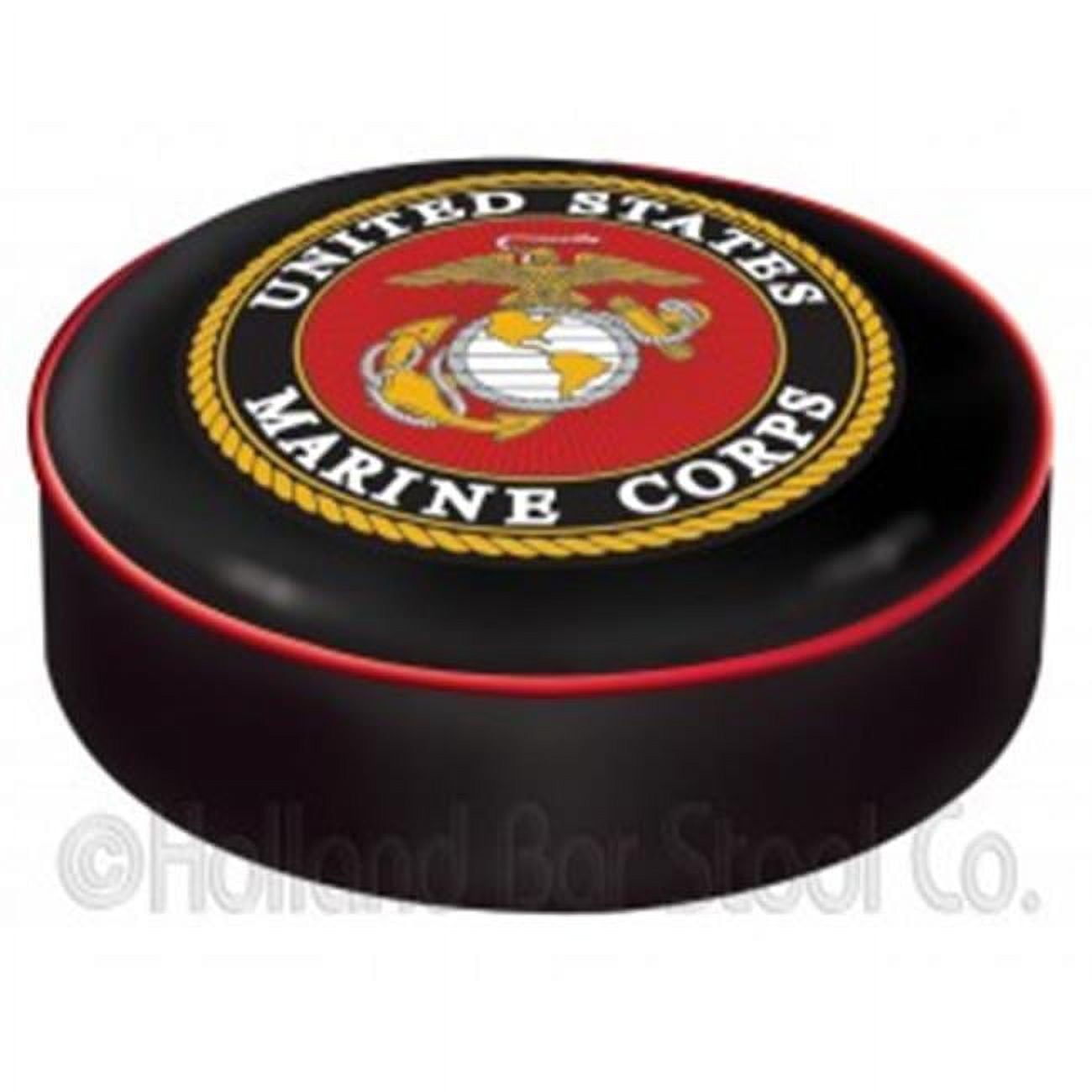 Holland Bar Stool U.S. Marines Bar Stool Seat Cover 14 in. diameter x 4 ...