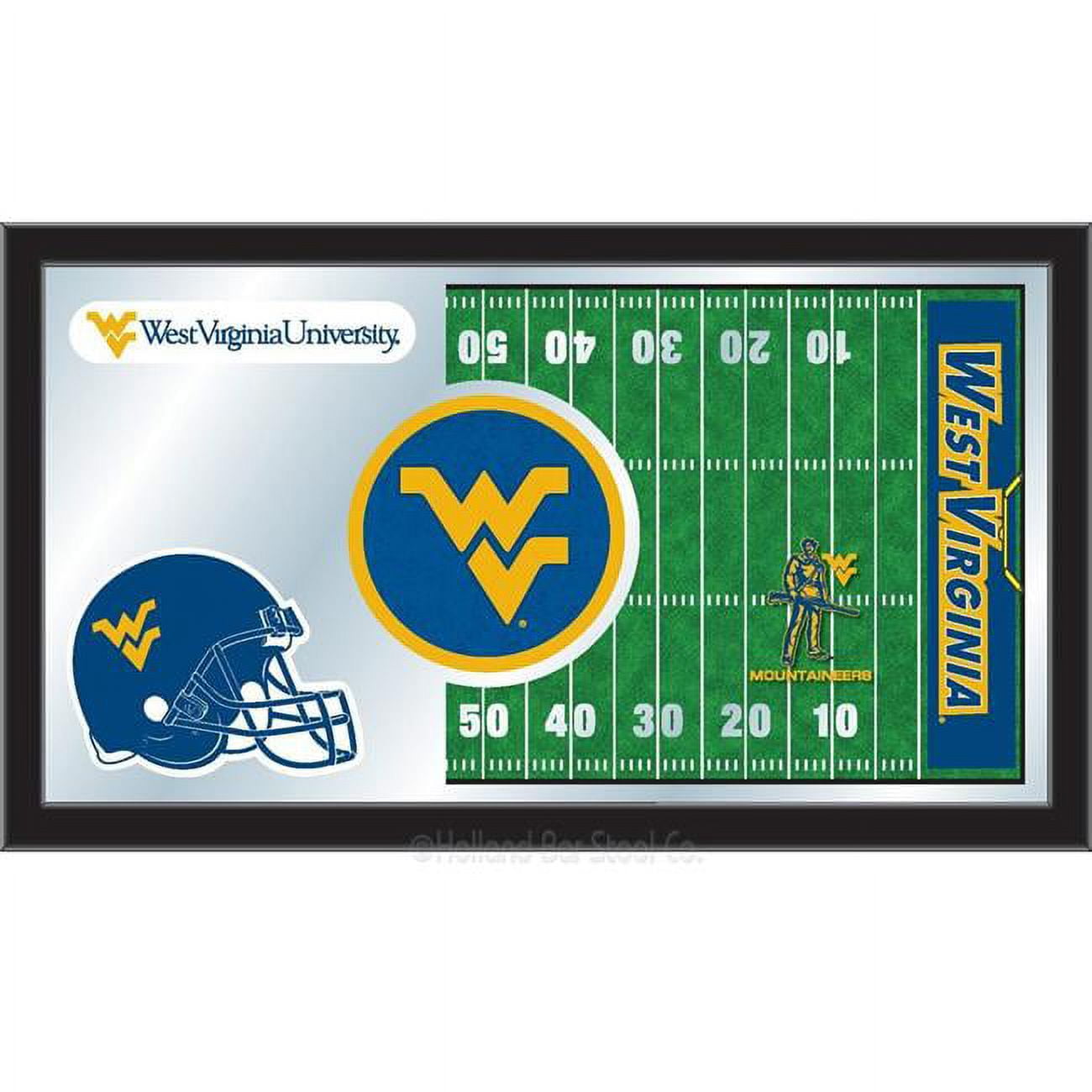 Holland Bar Stool West Virginia Football Mirror 15 x 26 in. - Walmart.com