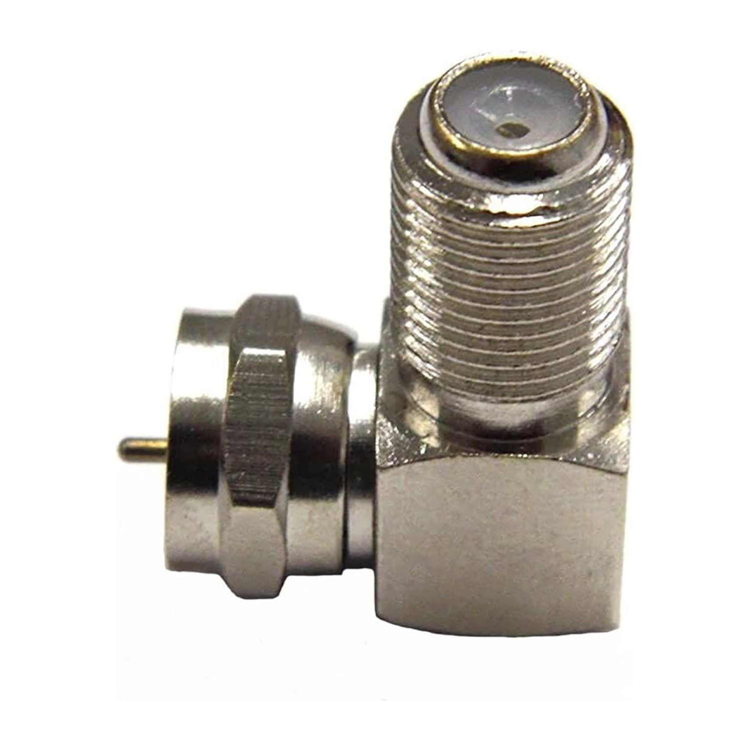 Holland Electronics Coaxial Adapter 90° Degree Right Angled F Female to ...