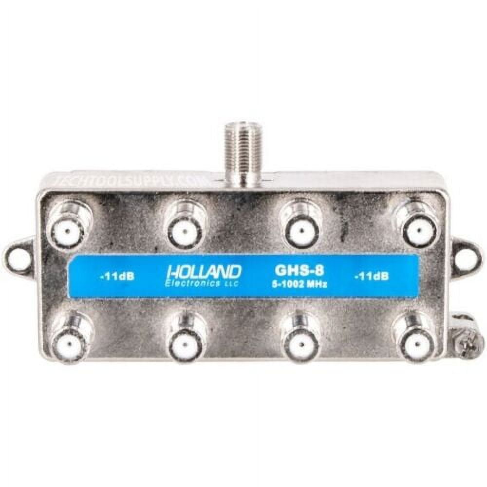 Holland GHS-8FC Universal 8-Way Digital Coaxial Cable Splitter - Silver ...