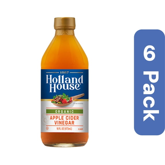 Holland House Organic Apple Cider Vinegar 16 oz (Pack Of 6) - Walmart.com