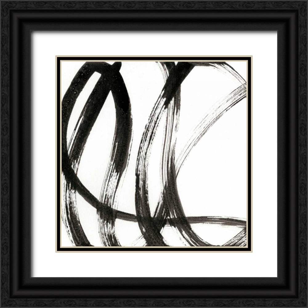 Holland, J. 26x26 Black Ornate Wood Framed with Double Matting Museum ...