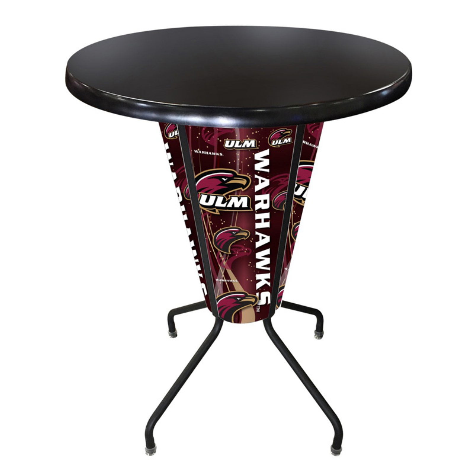 Holland Lighted NCAA Pub Table with Black Top - Walmart.com