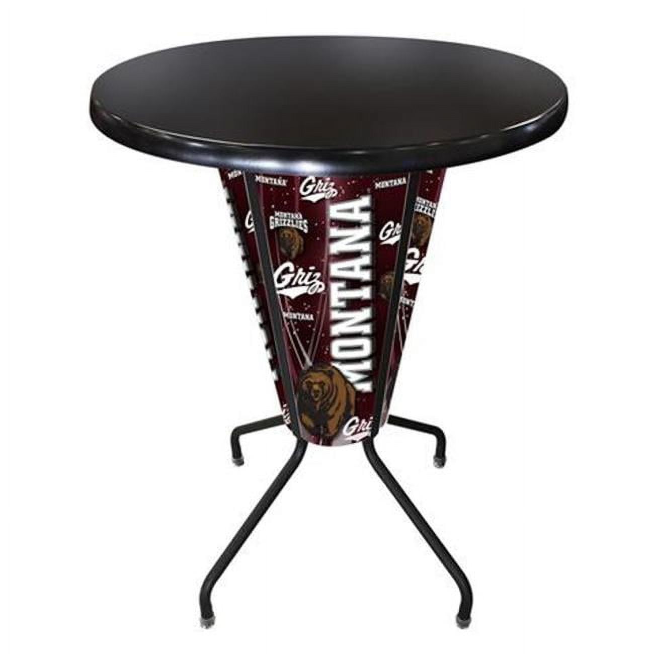 Holland Lighted NCAA Pub Table with Black Top - Walmart.com