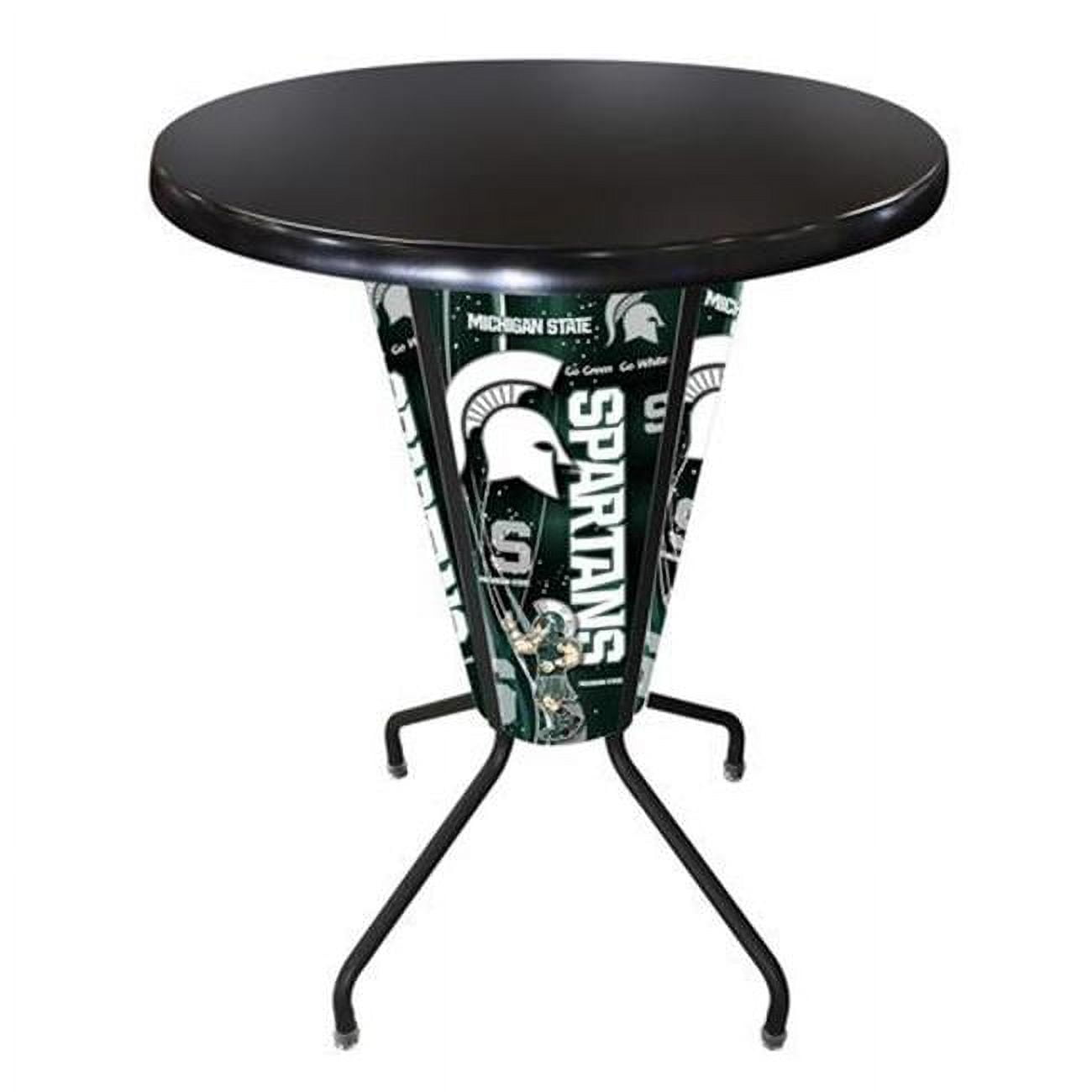 Holland Lighted NCAA Pub Table with Black Top - Walmart.com