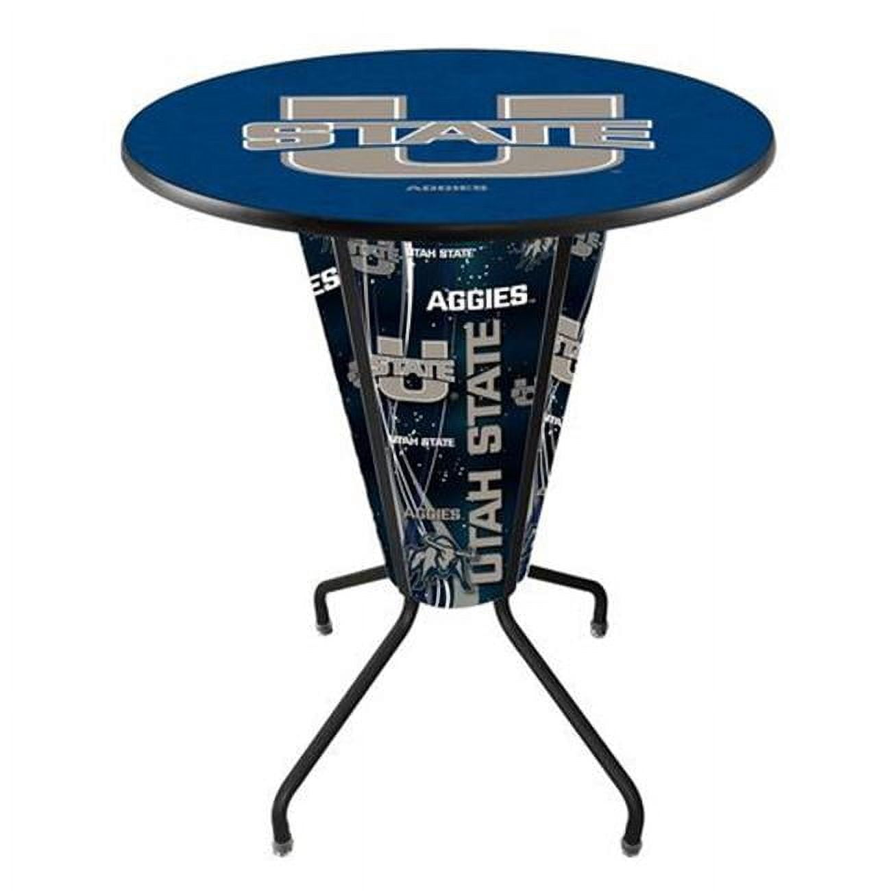 Holland Lighted NCAA Pub Table with Logo Top - Walmart.com