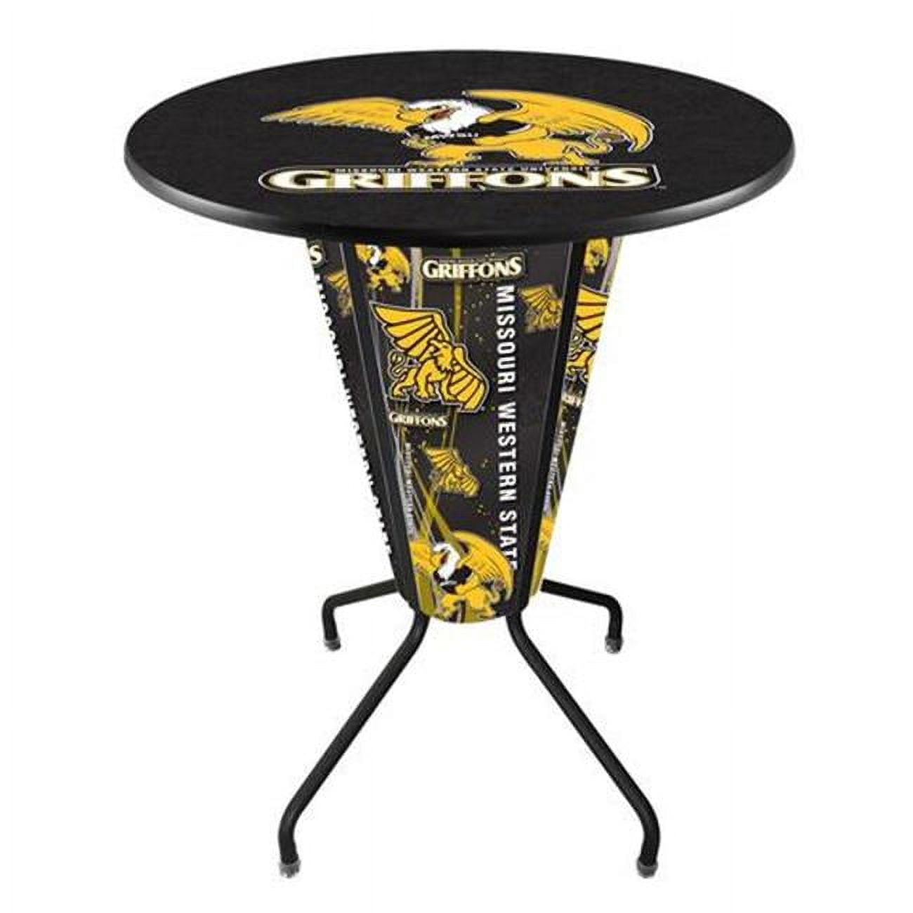 Holland Lighted NCAA Pub Table with Logo Top - Walmart.com