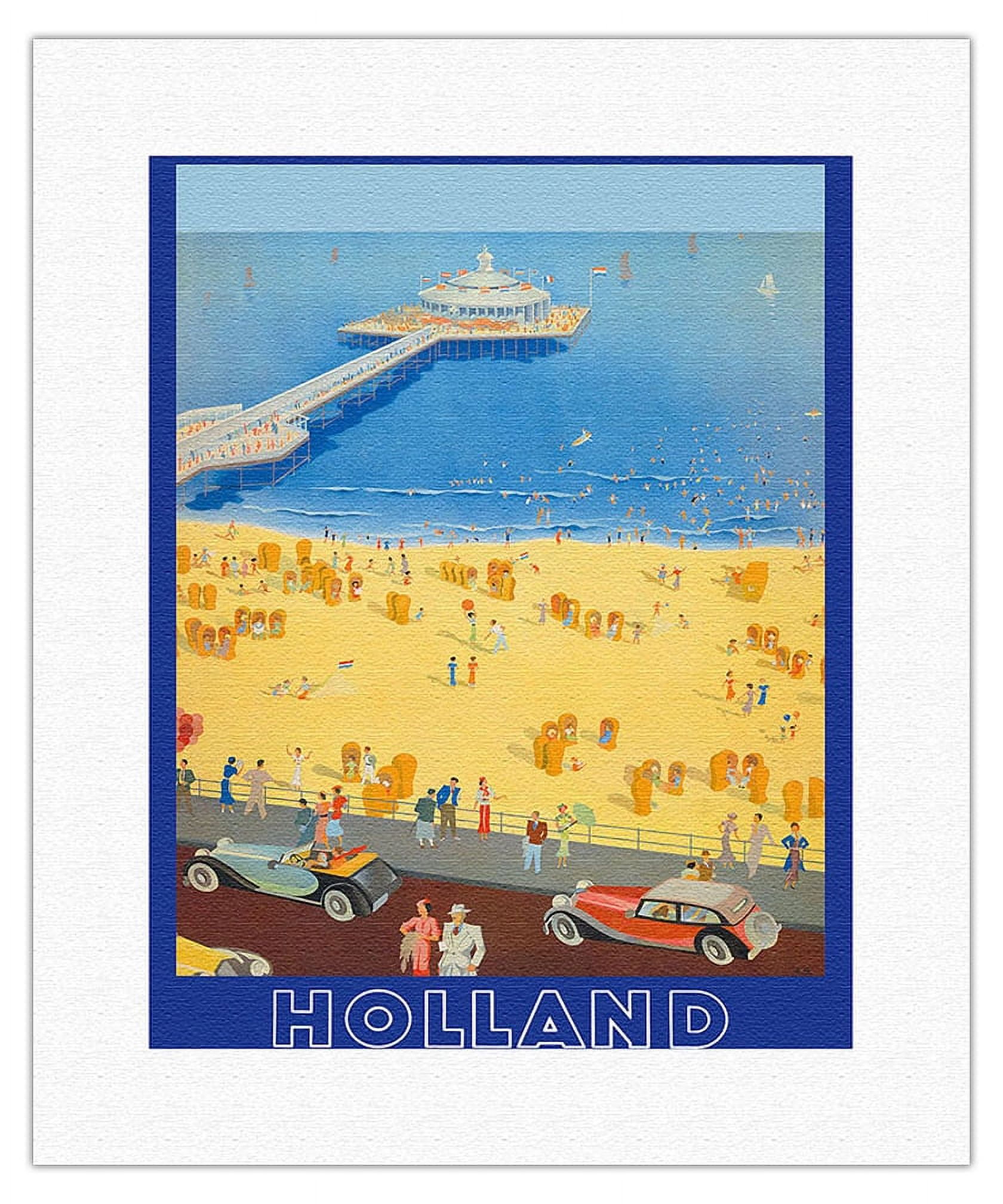 Holland - The Scheveningen Pier - The Hague Netherlands - Vintage ...