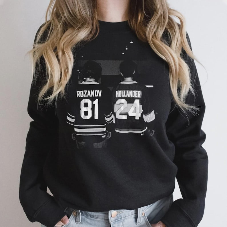 Hollanov Heated Rivalry Hockey Sweatshirt, Retro Hockey Fan Crewneck ...