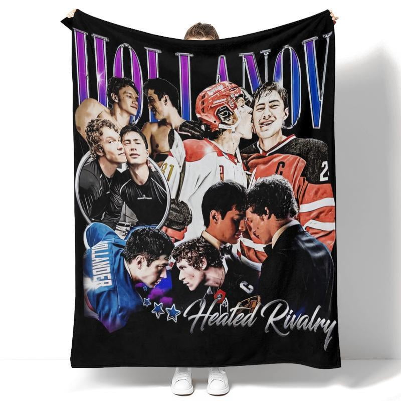 Hollanov Theme Heated Rivalry Print Blanket, Soft Flannel Throw for ...