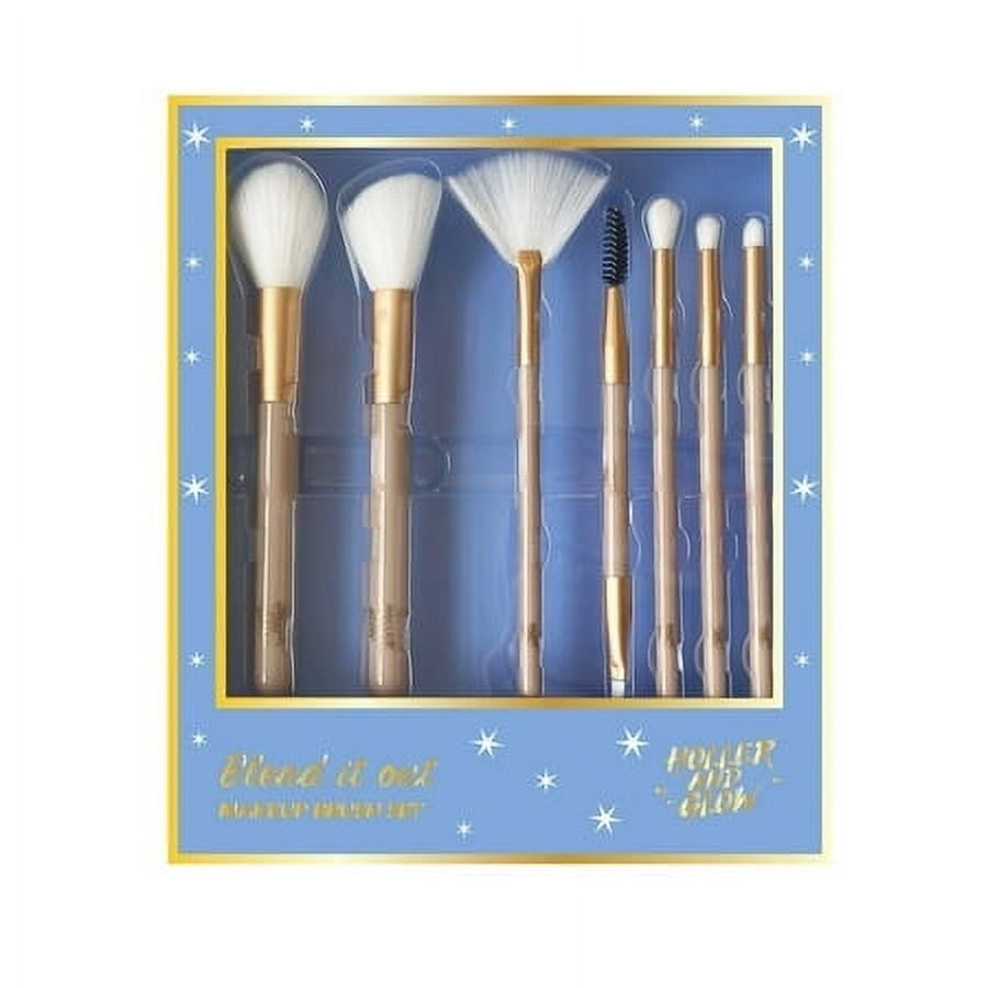 Holler and Glow Makeup Brush Set Cylinder Gift Set - 7ct - Walmart.com