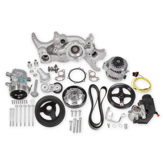 Holley 20-185 Mid-Mount Complete Accessory System, LS Engine - Walmart ...