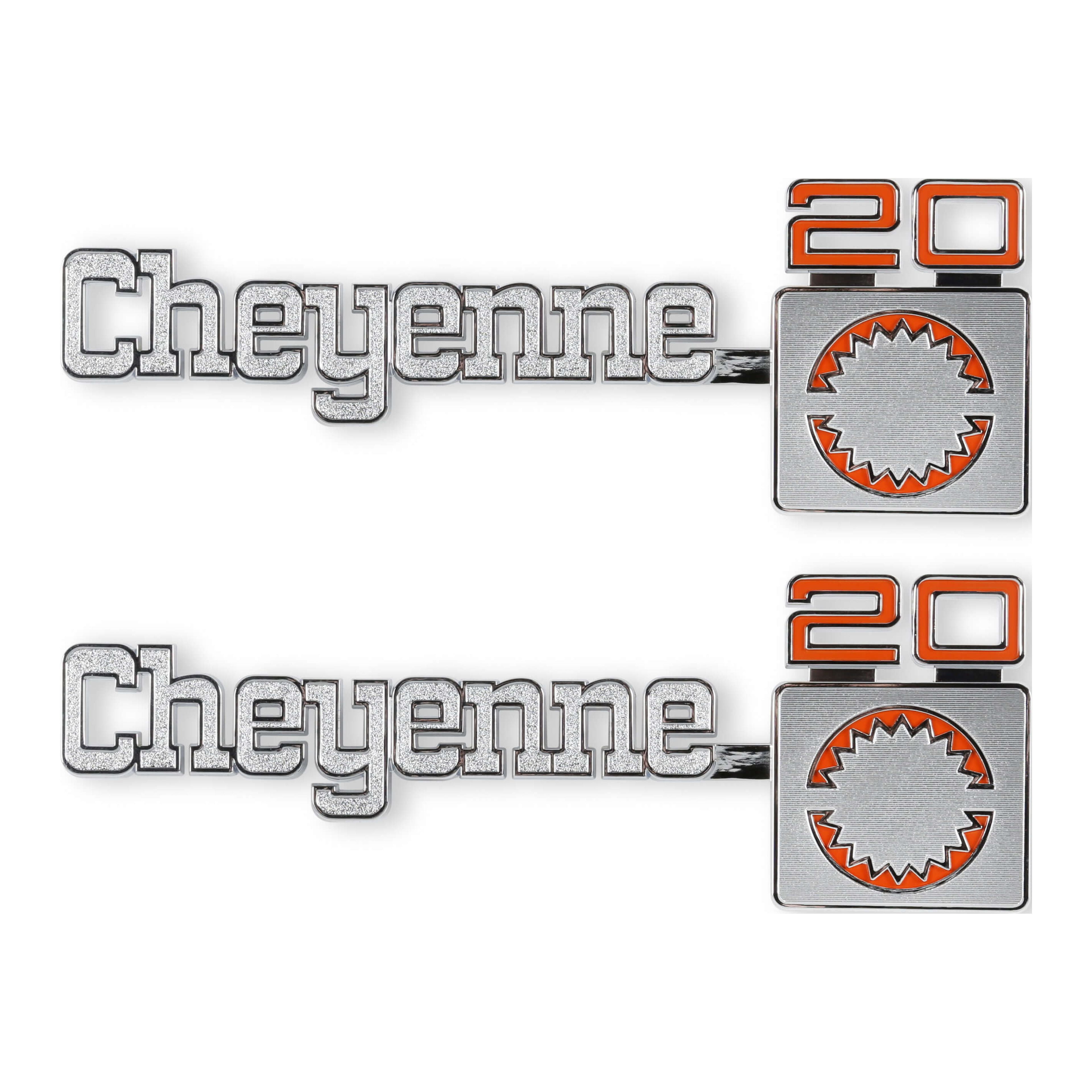 Holley Classic Trucks 04-540 Fender Emblems - Cheyenne 20 Fits select ...