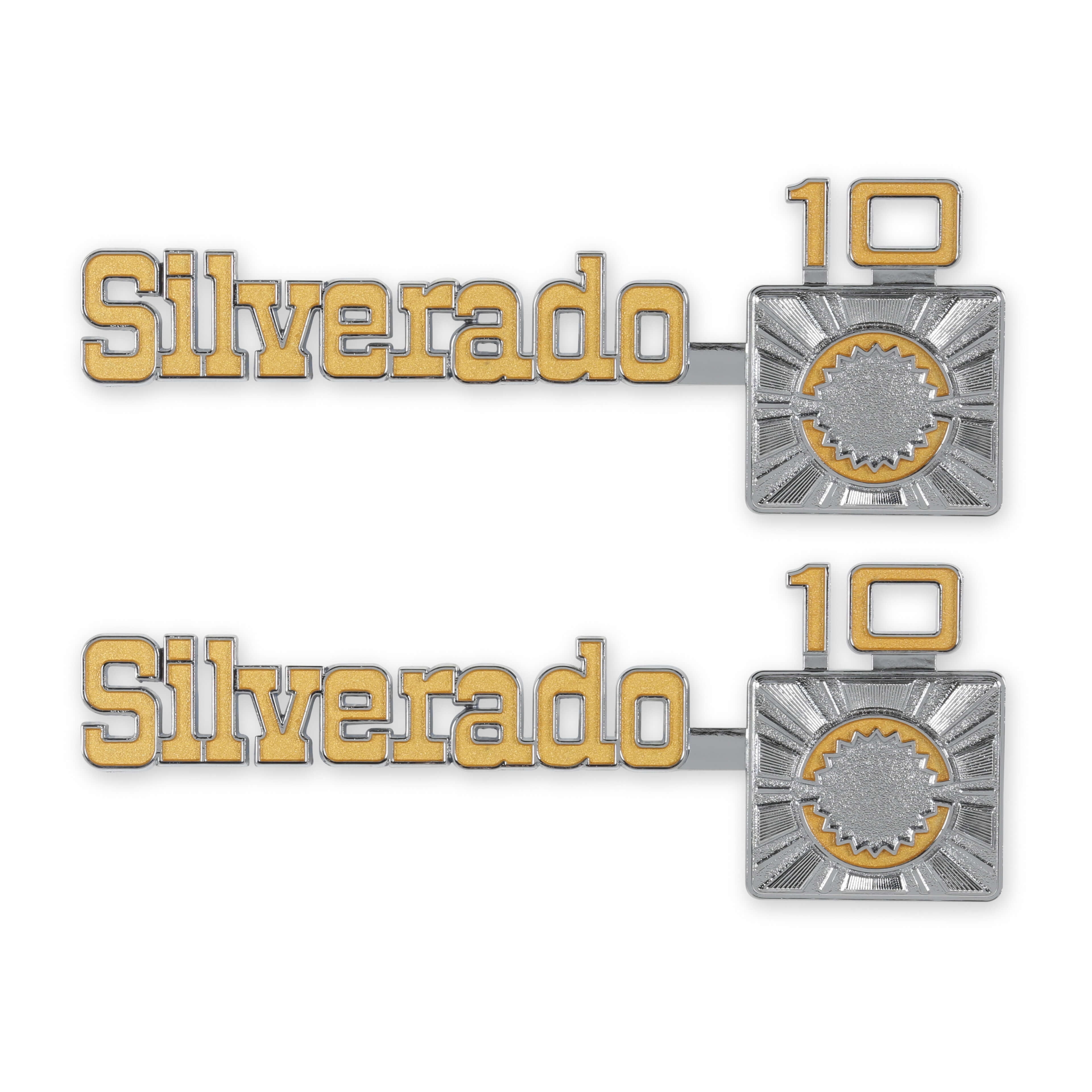 Holley Classic Trucks 04-544 Fender Emblems - Siverado 10 Fits select ...