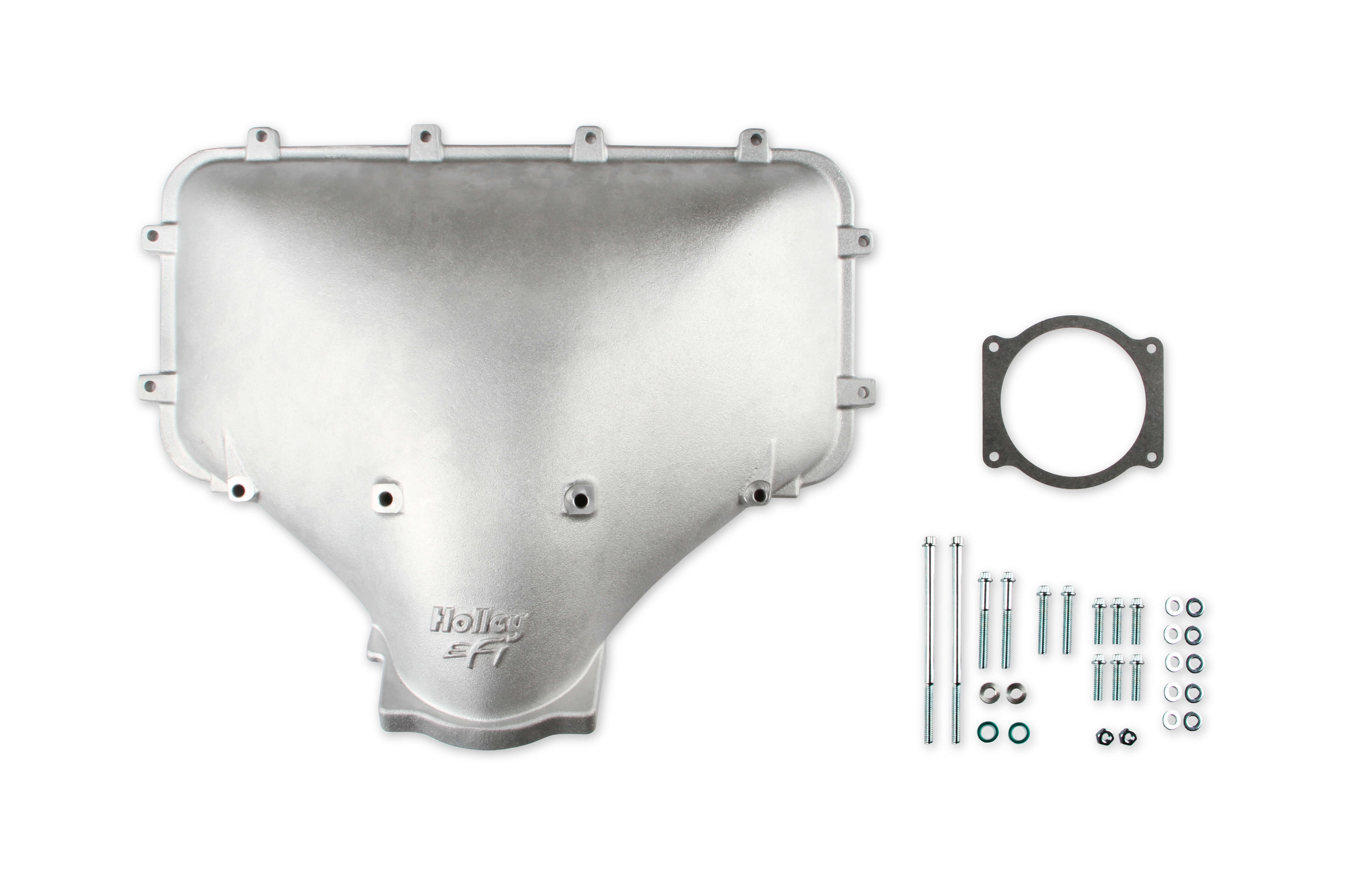 Holley EFI 300-304 HI-RAM 95MM Cast Side Mount Plenum Top Cast Finish ...