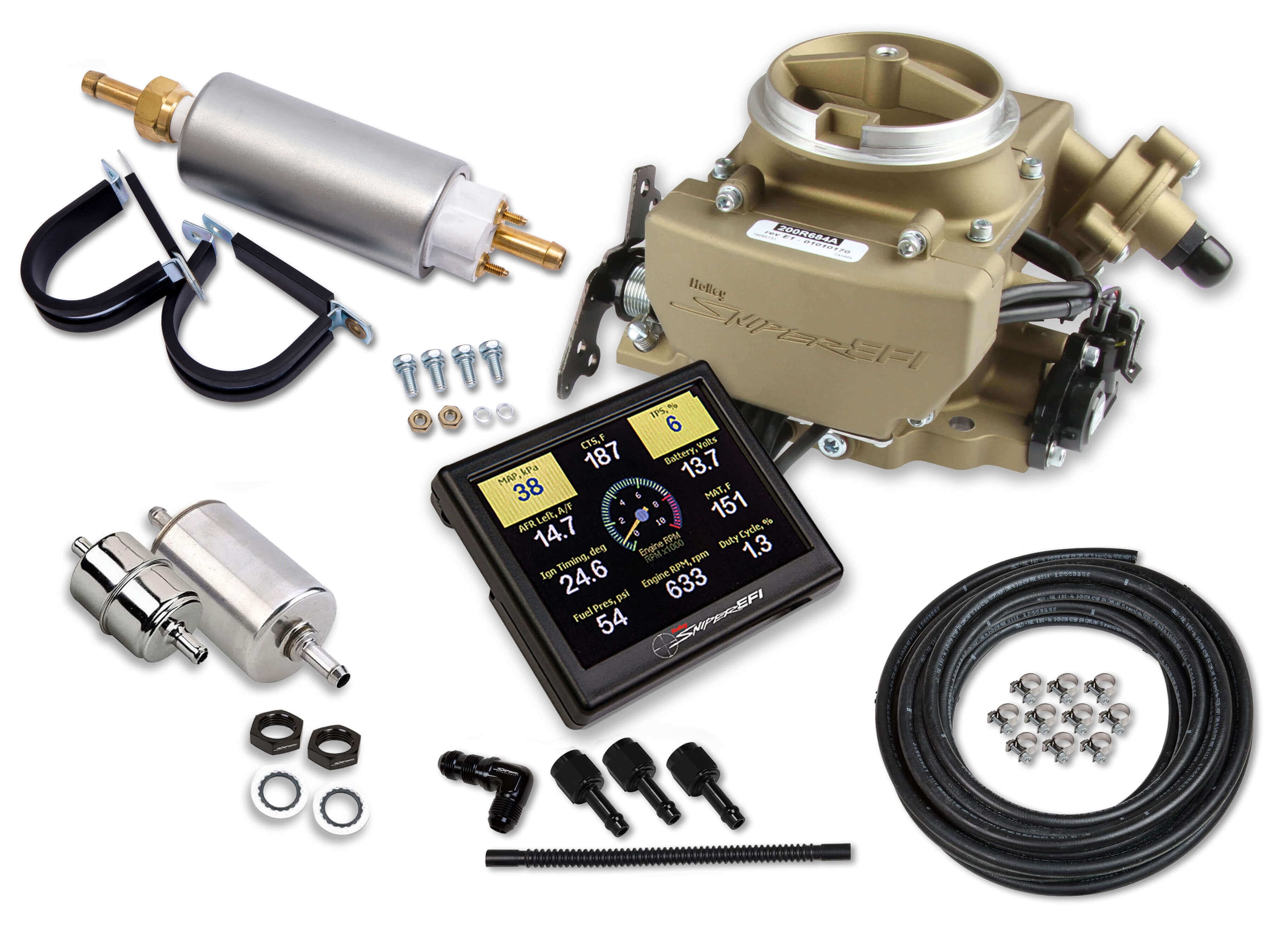 Holley EFI 550-857K Sniper EFI 2GC Large Bore Master Kit - Walmart.com
