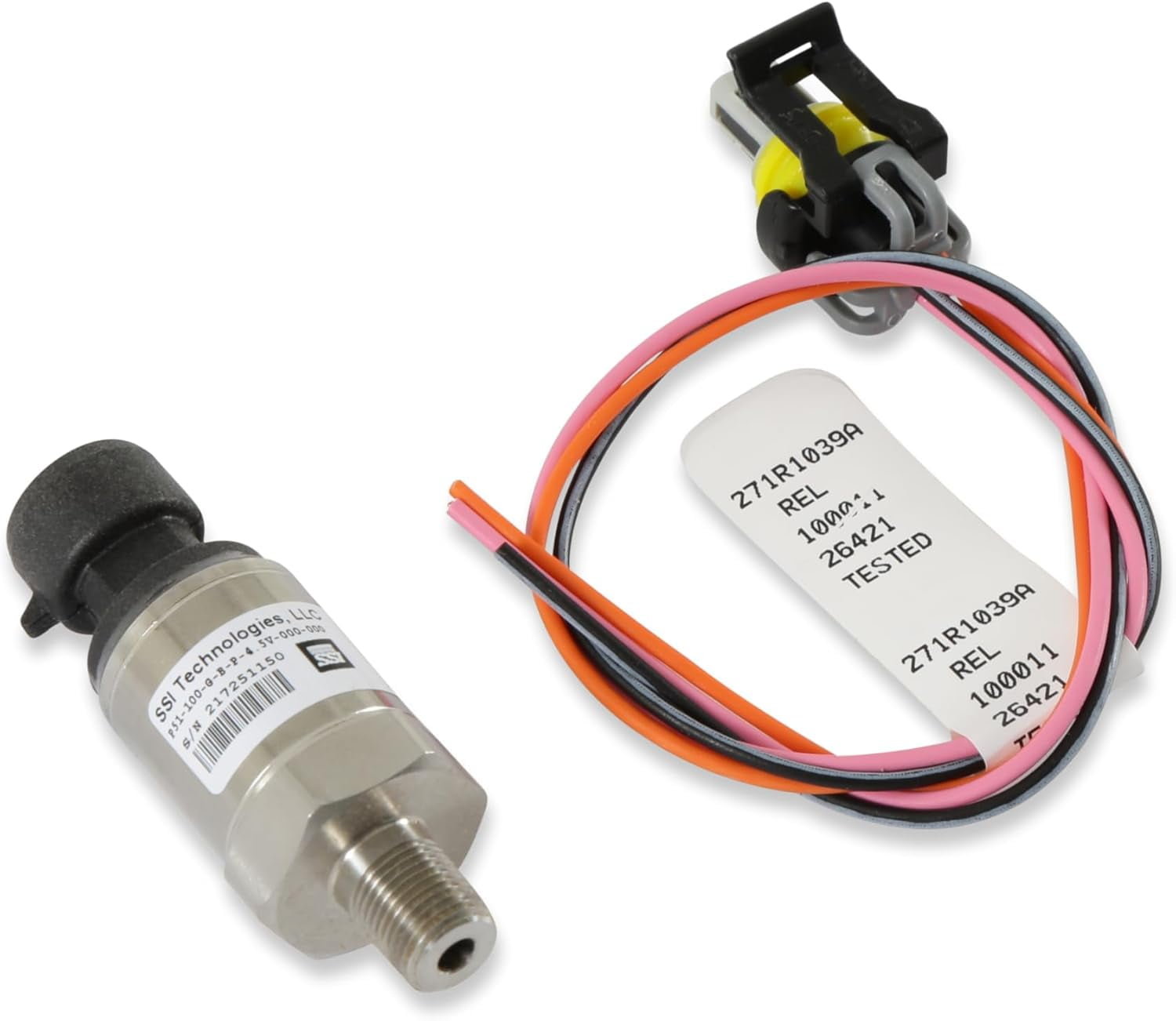 Holley EFI 554-102 100 PSI Stainless Pressure Sensor - Walmart.com