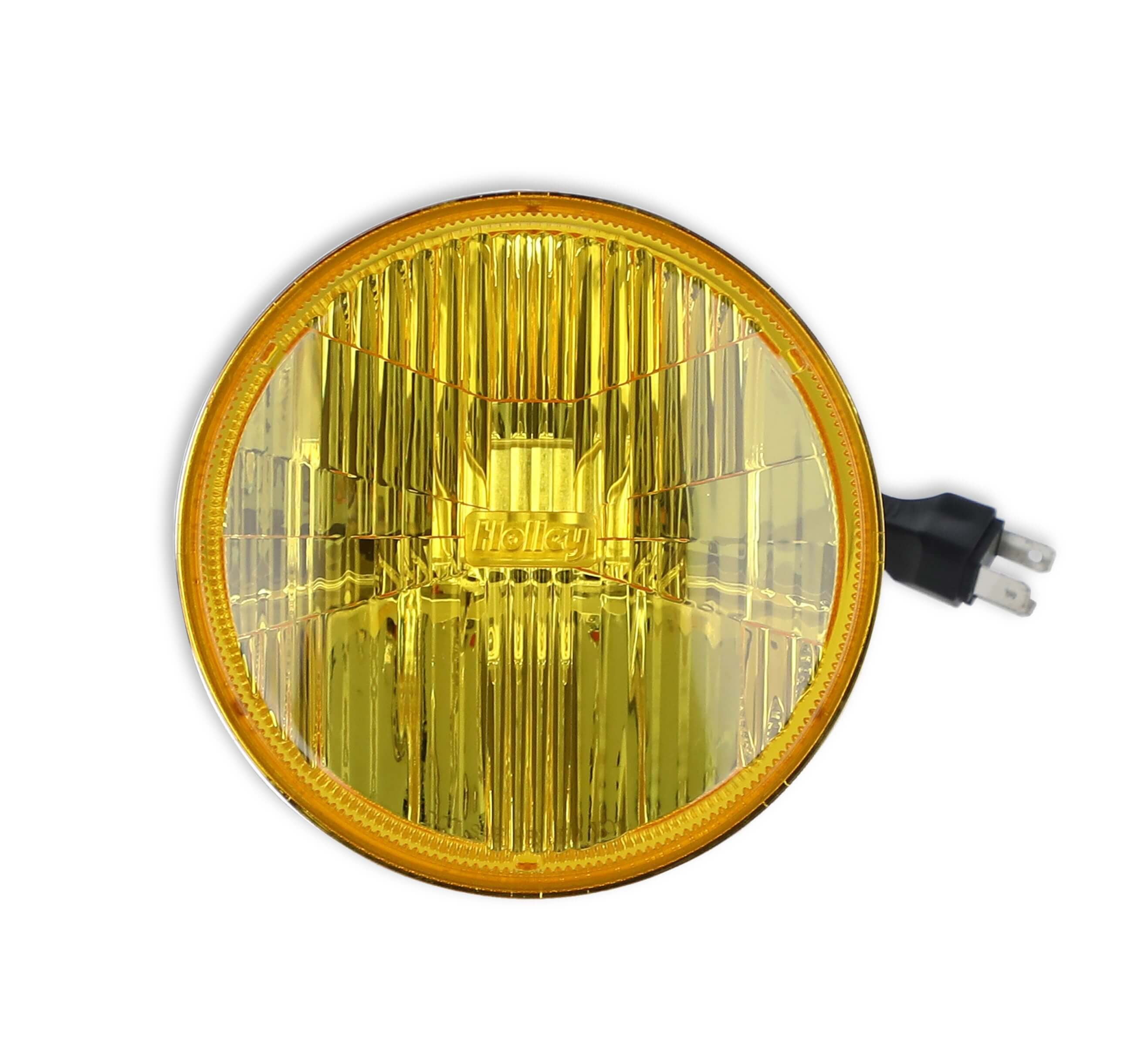 Holley RetroBright LED Headlight - Yellow Lens (Utilizes 5700K Bulb ...