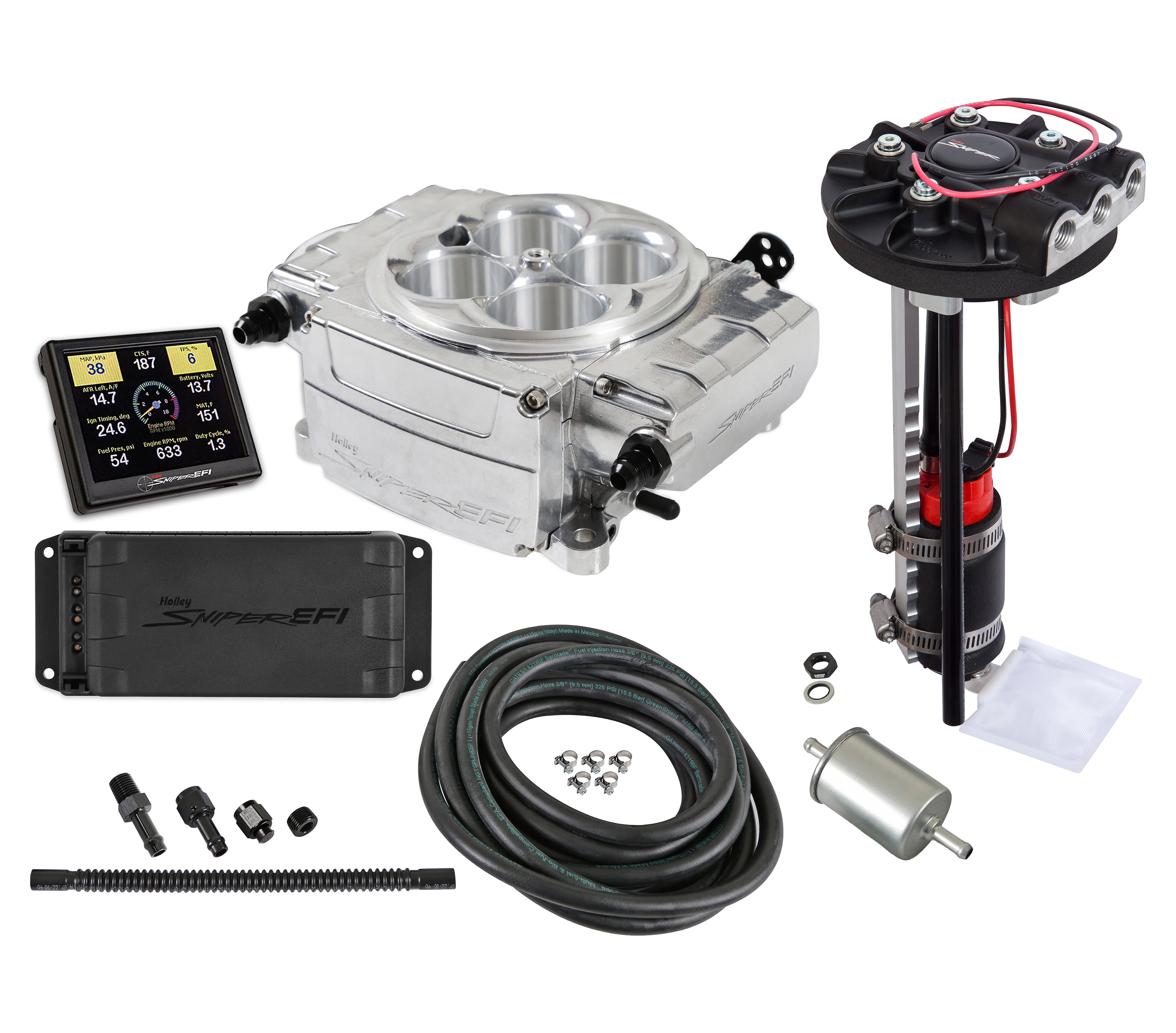 Holley Sniper EFI 550-510-3PD Holley Sniper 2 EFI - Polished - Walmart.com