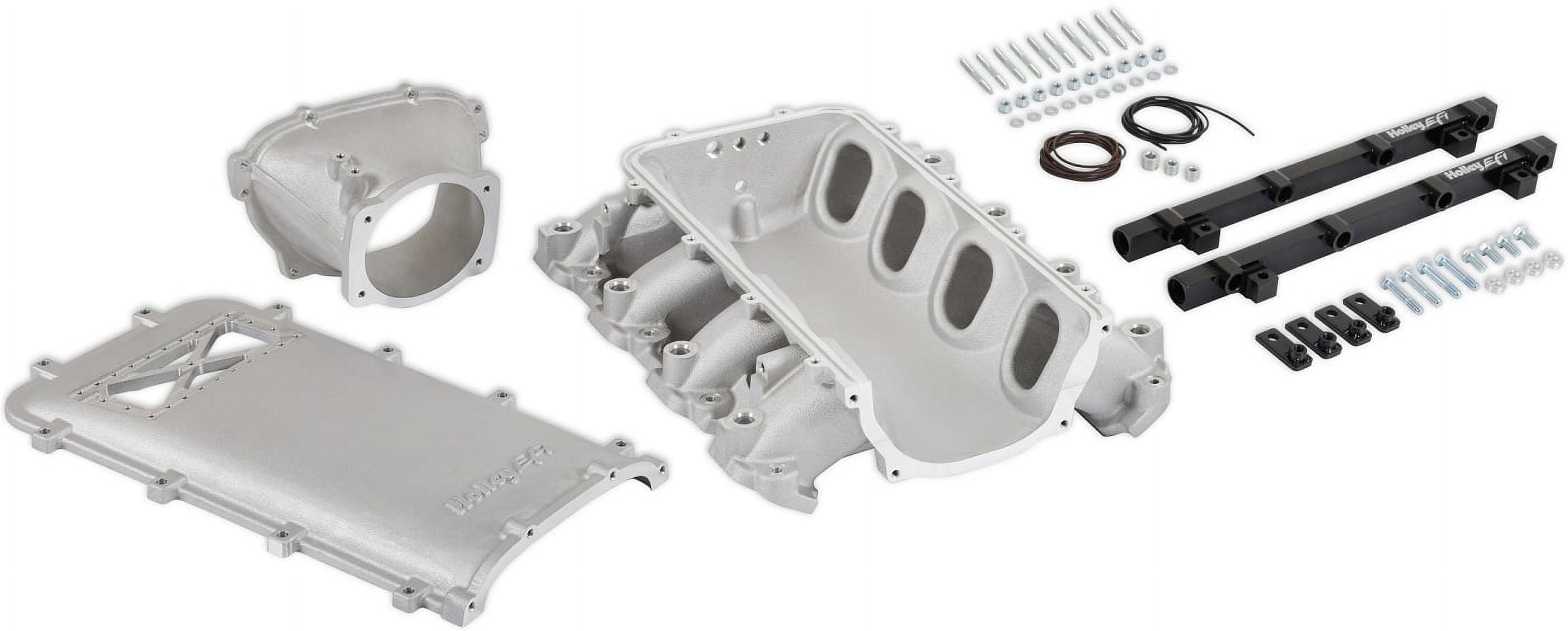 Holley Ultra Lo-Ram Manifold Kit & Port Rail Injection Fuel Rails,Front ...