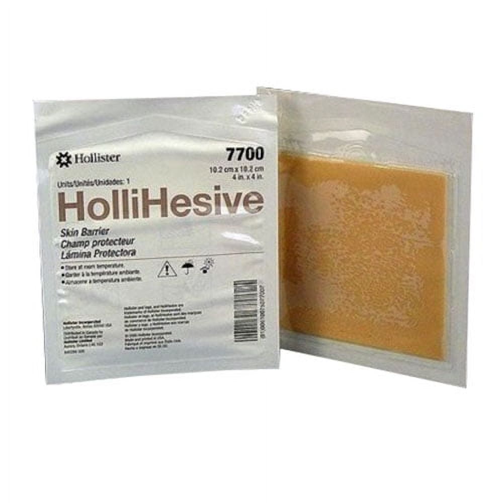 Hollihesive (Standard Wear) Skin Barrier, 4" x 4" Part No. 7700 Qty 5 ...