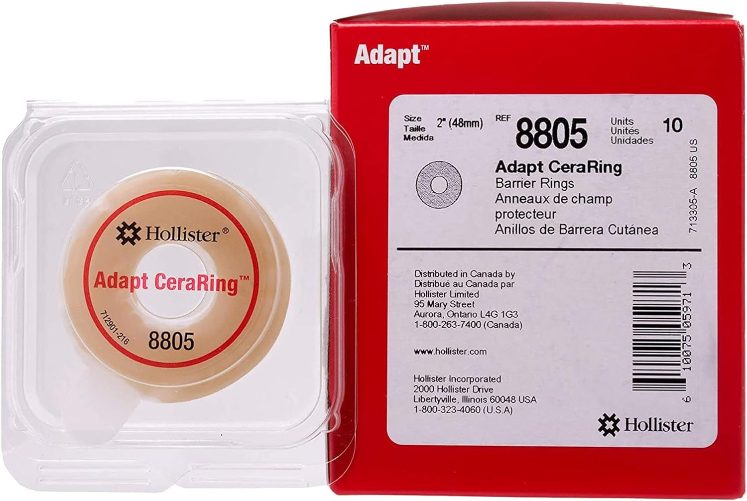 Hollister 8805 Barrier Ring Adapt CeraRing 2 in. (Box of 10) - Walmart.com