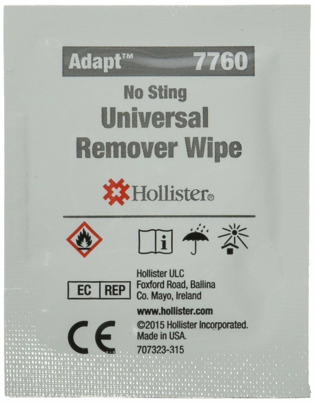 Hollister Adapt Universal Adhesive & Barriers Remover Wipe, 50 ct. HSA ...