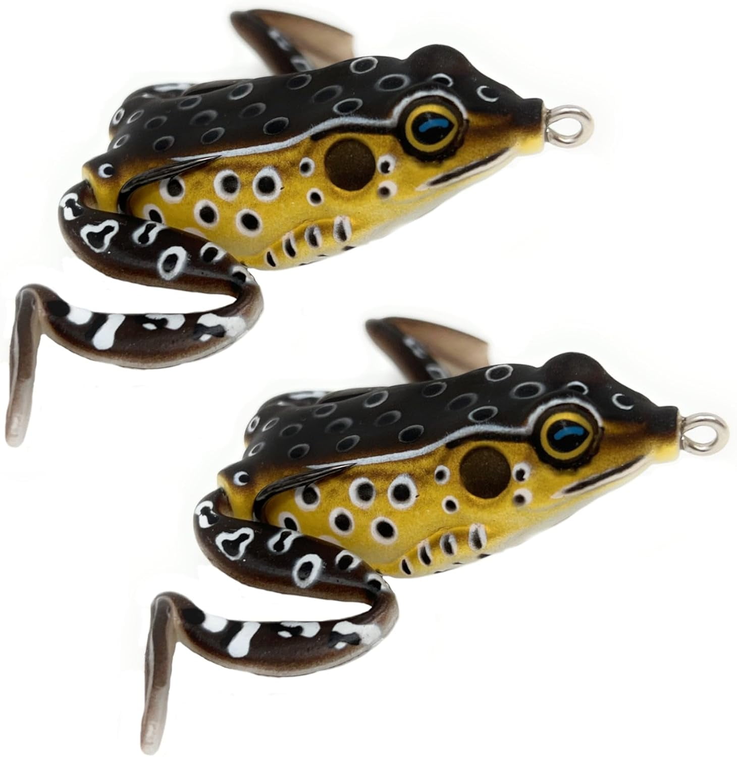 Hollow Body Frogs with Swimming Legs for Bass Fishing - Ultra Realistic ...