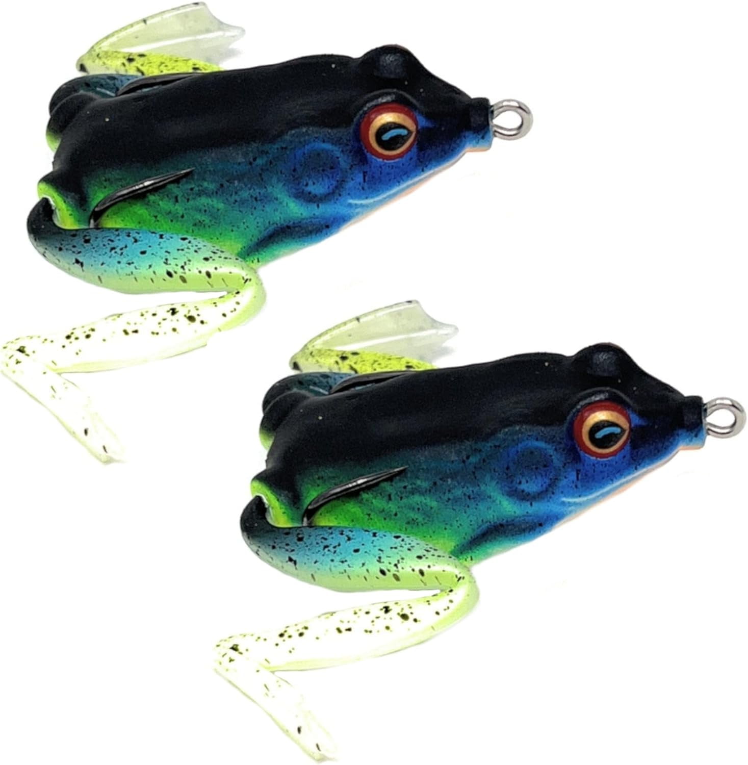 Hollow Body Frogs with Swimming Legs for Bass Fishing - Ultra Realistic ...