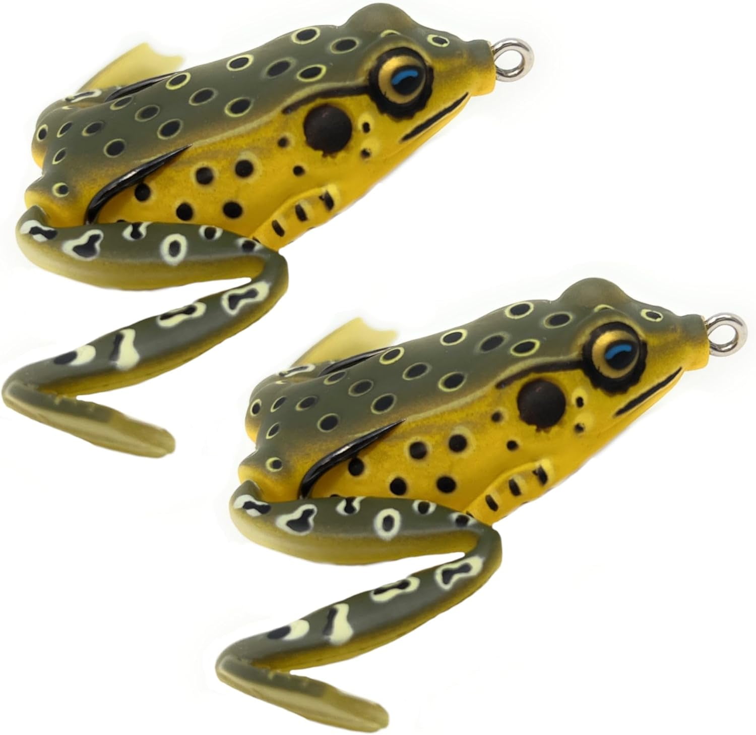 Hollow Body Frogs with Swimming Legs for Bass Fishing - Ultra Realistic ...