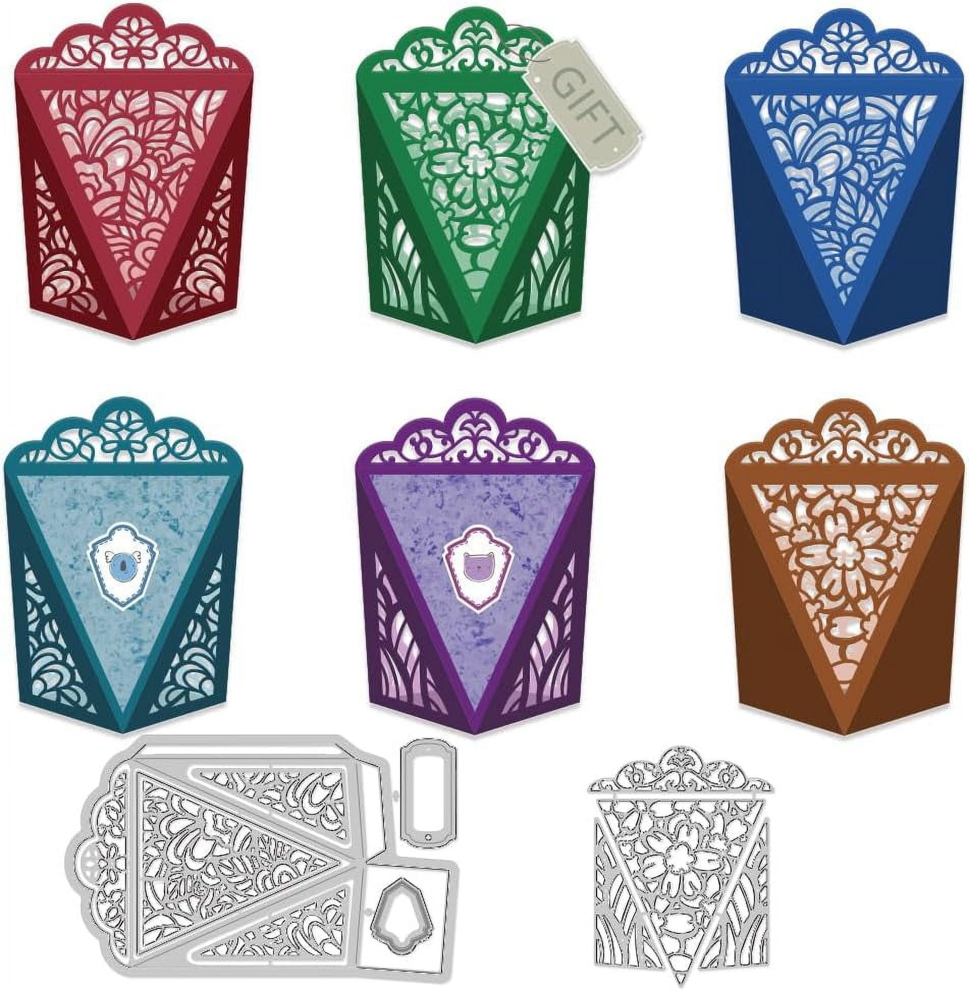 Hollow Box Dies Cuts Metal Squeeze Gift Box Cutting Dies Candy Box Card ...