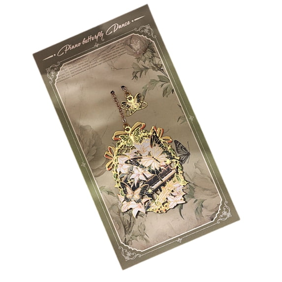 Hollow Butterfly Bookmarks with Pendant Metal Page Markers Retro ...