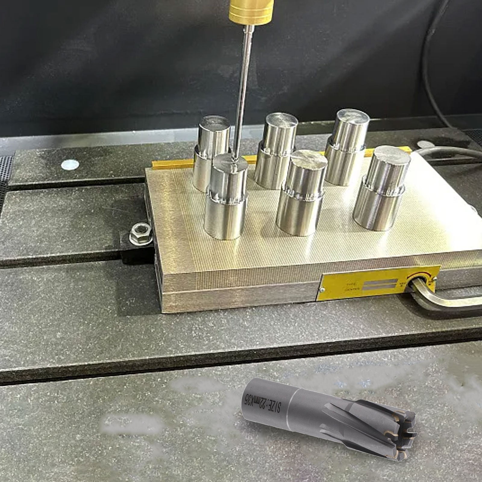 Hollow Drill Bit Stainless Steel Perforated Metal Thick Steel Plate ...