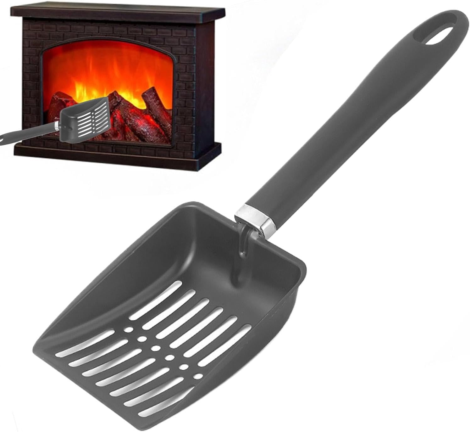 Hollow Out Fireplace Ash Sifter - Coal Shovel, Heat Resistant Fireplace ...