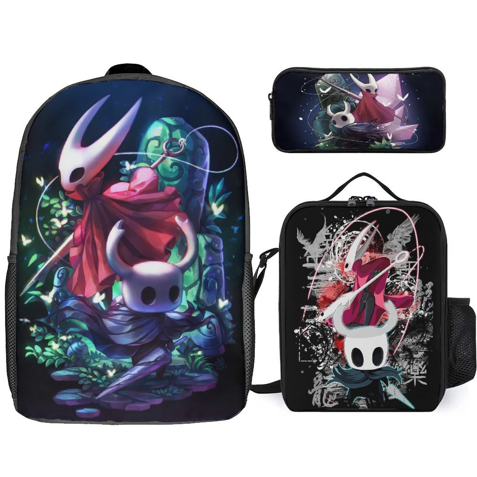 Hollow Game Kni-ght Silksong Casual Backpack 3 Piece Set Lightweight ...