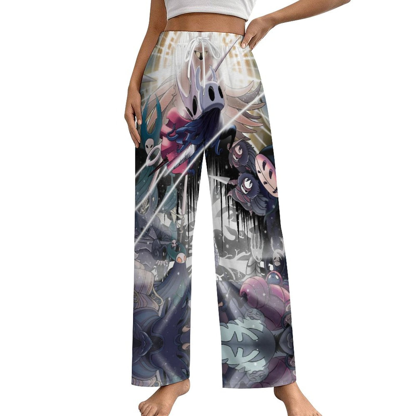 Hollow Game Kni-ght Silksong Home Pajamas Long Pants Ladies Pjs Sleepwear Pant Pajama Women ...